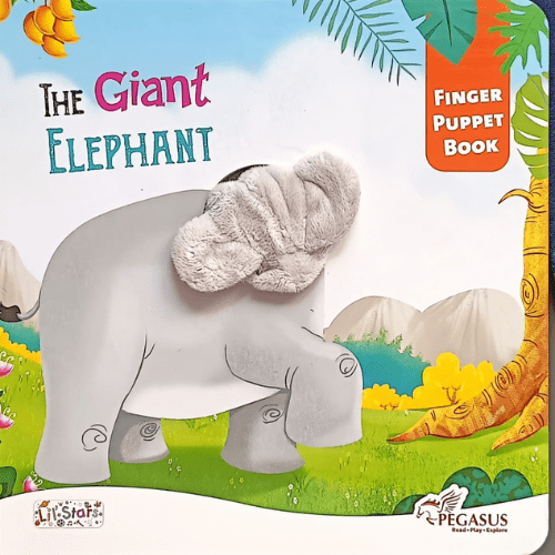 Children's Book Finger Puppet Board Book - Elephant - Readers Space Nepal